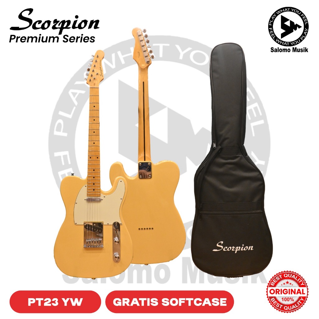 Jual Gitar Elektrik Scorpion PT23 Telecaster Premium Series Original ...
