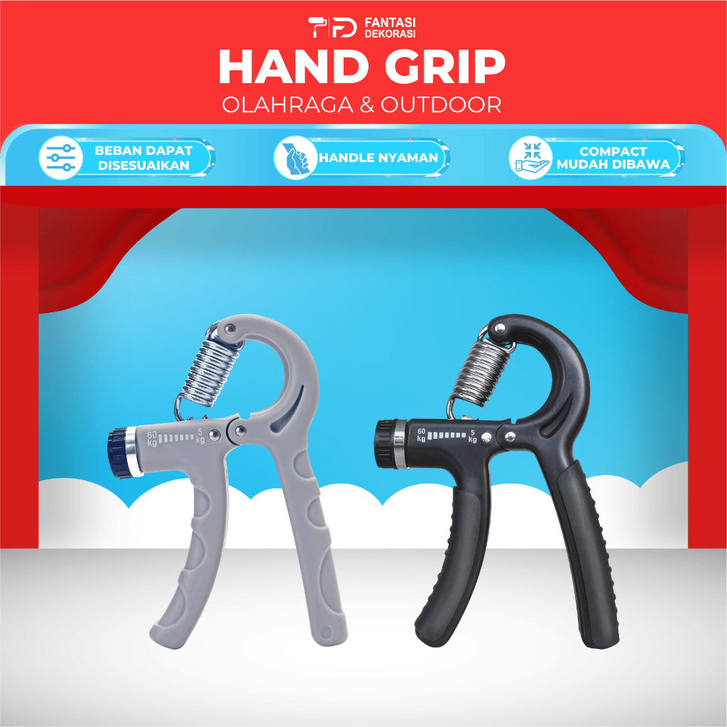 Jual Hand Grip Alat Latian Otot Tangan Adjustable Hand Grip Tangan ...