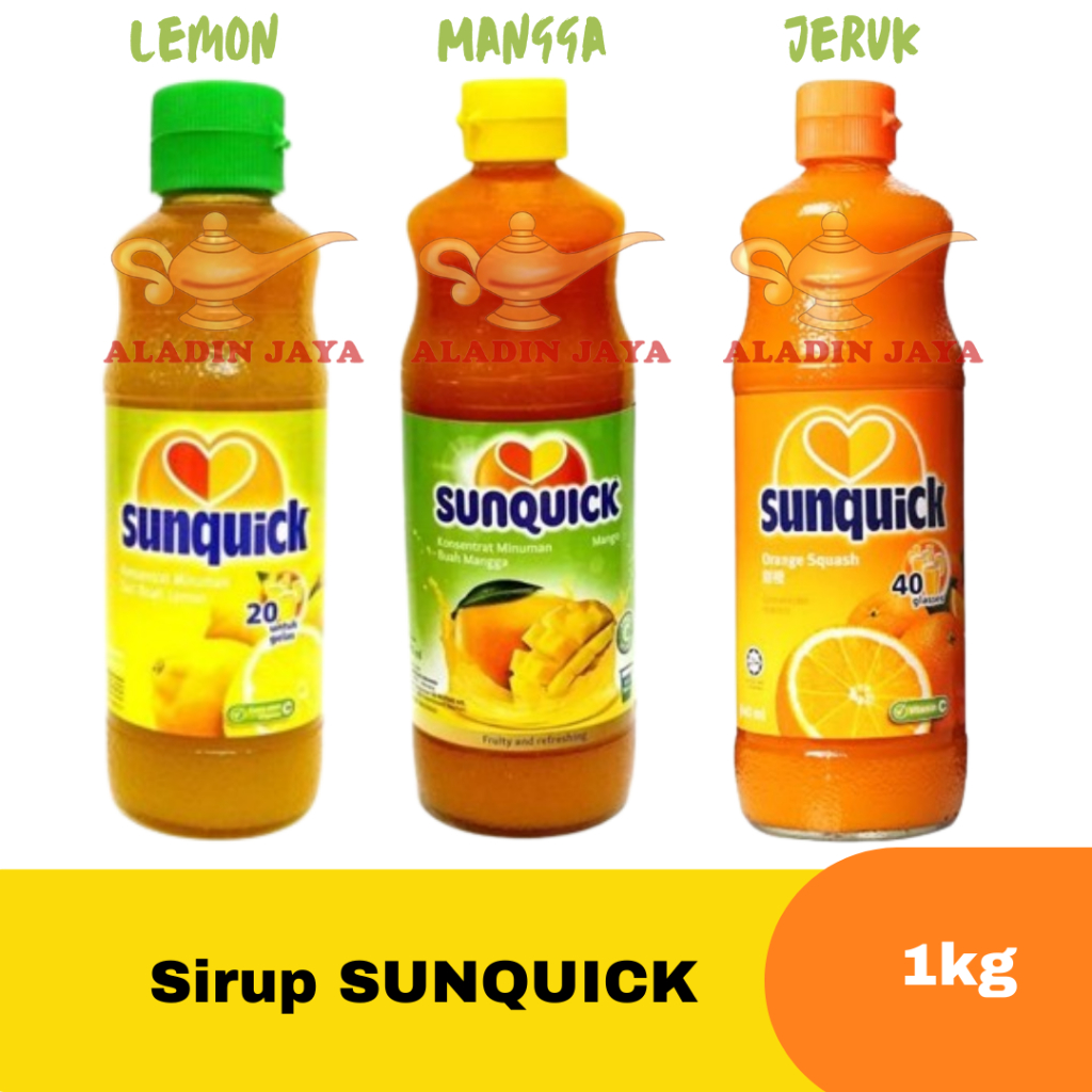 Jual Sirup SUNQUICK rasa MANGGA | LEMON | ORANGE | Shopee Indonesia