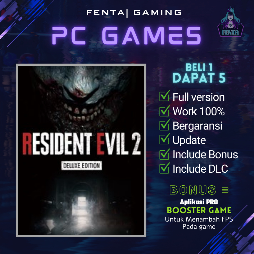 Jual RESIDENT EVIL 2 2019 DELUXE EDITION - GAME PC - GAME LAPTOP | Shopee Indonesia