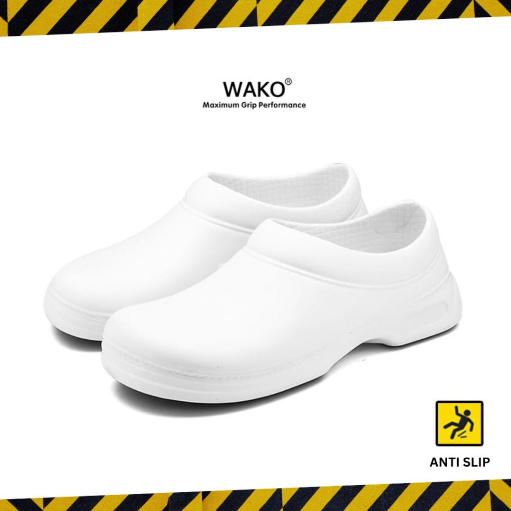 Jual SEPATU KITCHEN CHEF SHOES WAKO MURAH BERKUALITAS SLIP ON ...