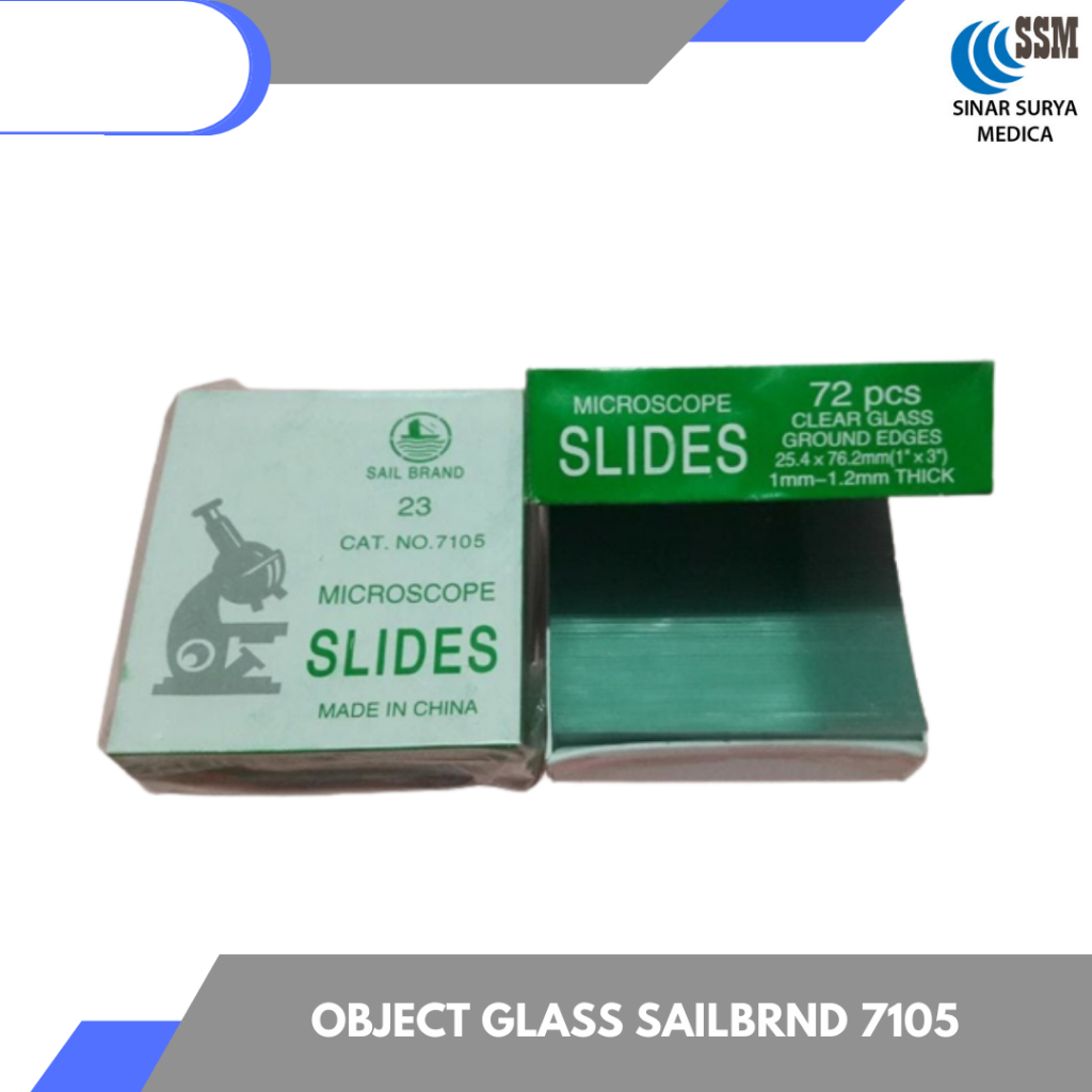 Jual Alat laboratorium / Object Glass 7105 Sail Brand Microscope Slides ...