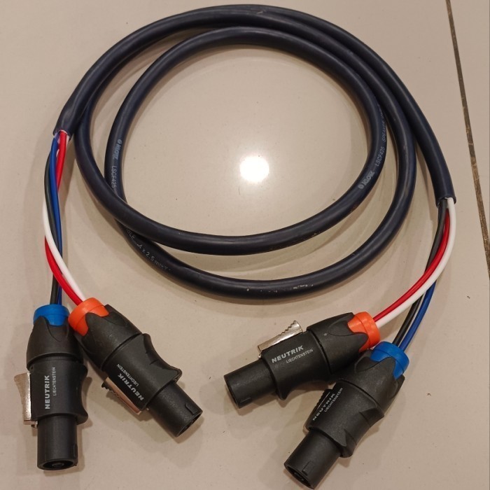 Jual KABEL AUDIO SPEAKER ISI 4 KLOTZ 4X2,5 PLUS SPEAKON NEUTRIK 20M ...