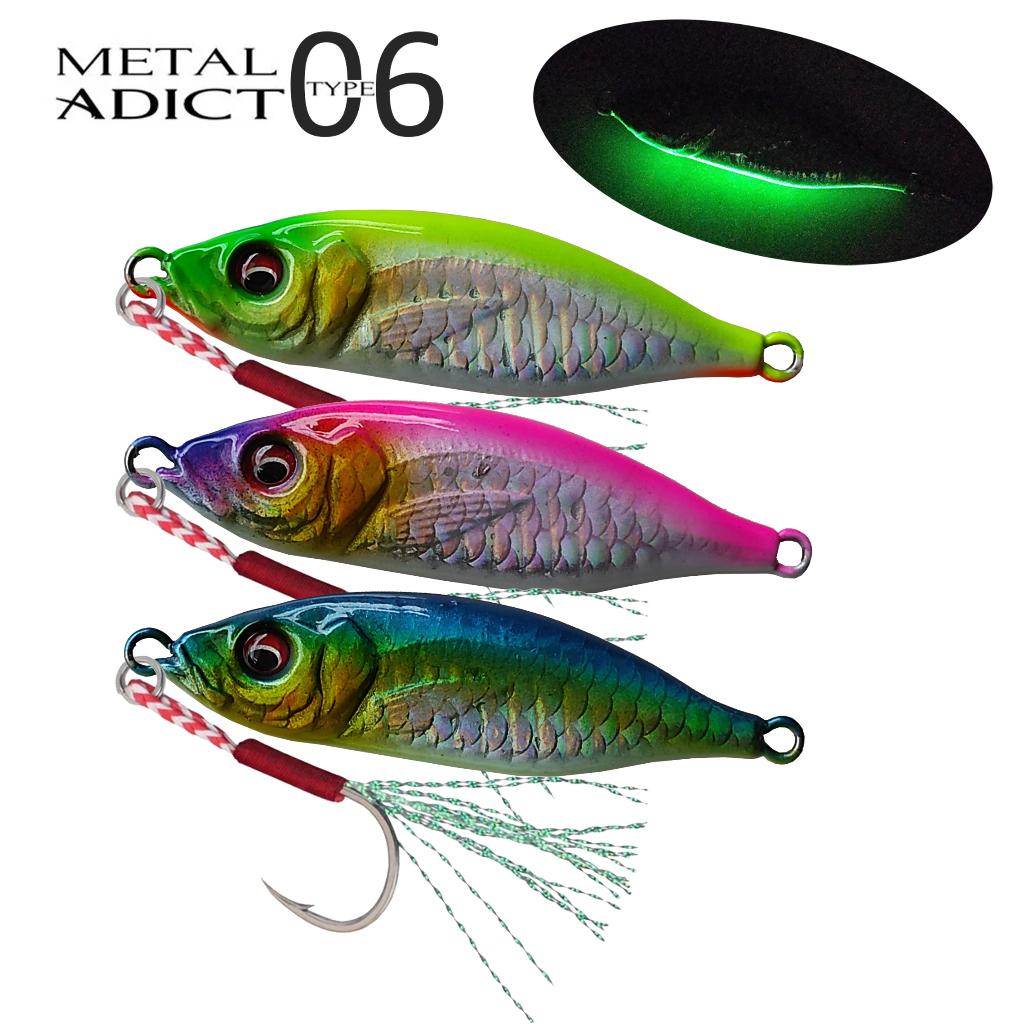 Jual Metal Jig GID Model Little Jack Body S Umpan Pancing Termasuk Mata ...