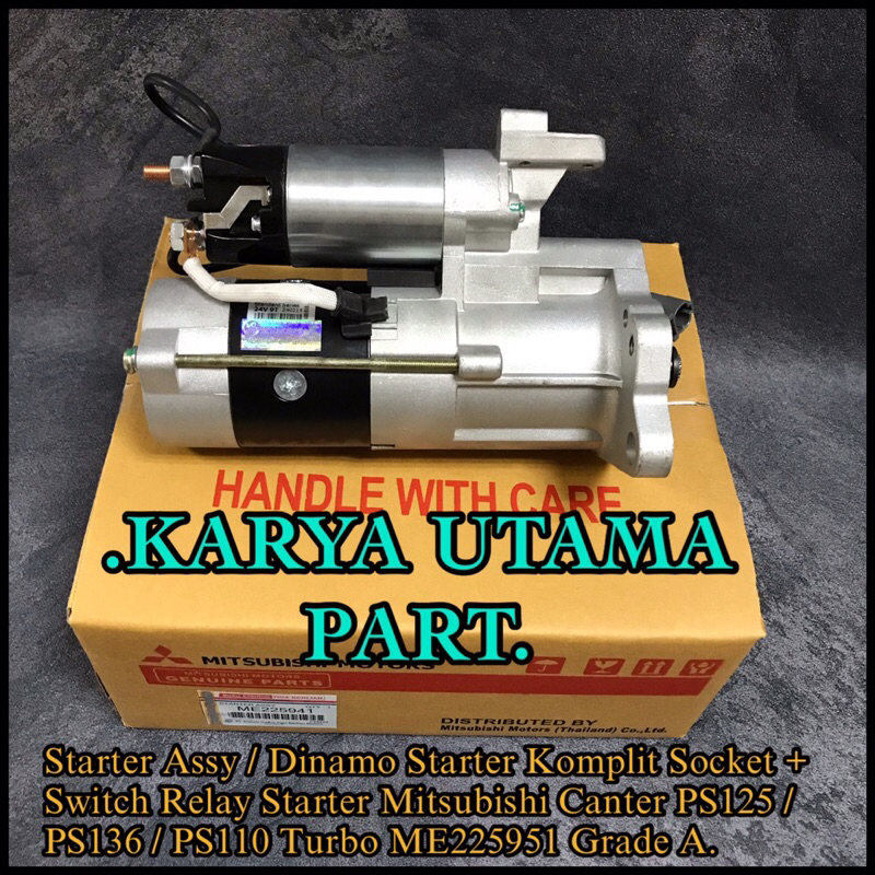 Jual Starter Assy/Dinamo Starter Komplit Socket + Switch Relay Starter ...
