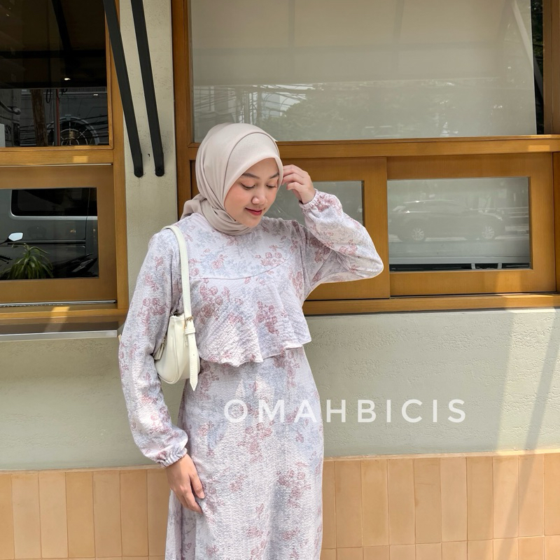 Jual Himari Dress korean vintage- Dress Korea- Dress crinkle - Dress ...