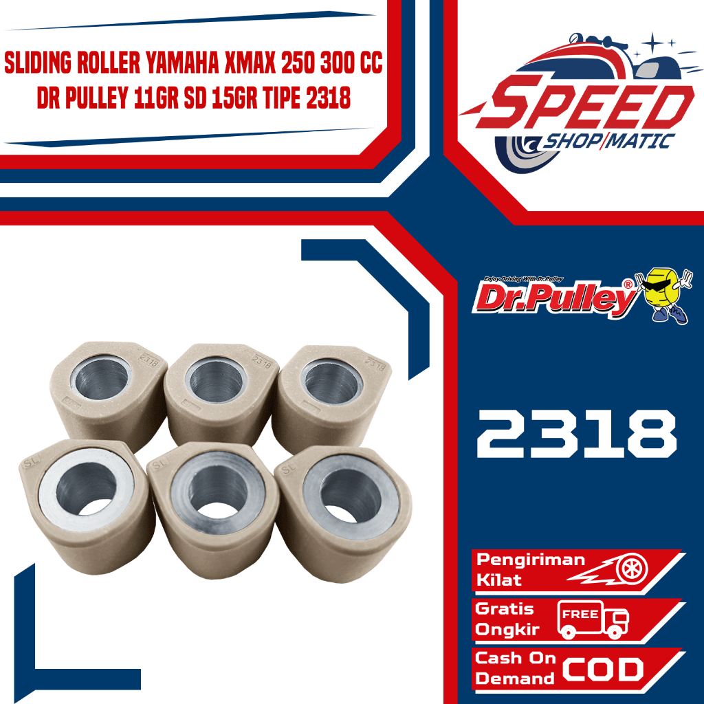 Jual Sliding Roller Set Yamaha Xmax 250 300 cc Dr Pulley 11gr 12gr 13gr ...