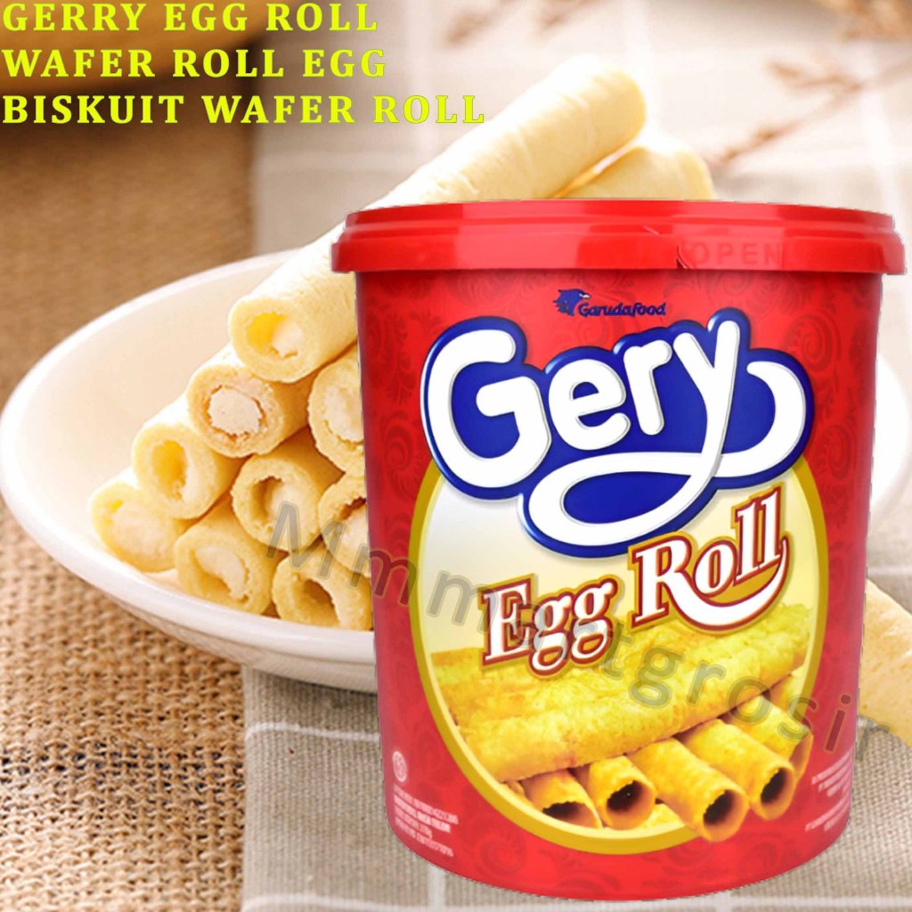 Jual Gerry Egg Roll / Biskuit Wafer Roll / Wafer Roll Egg / 210gr ...