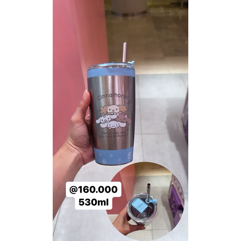 Jual Tumbler Cinnamoroll My melody Sanrio x Miniso 580ml | Tumbler Stainless Miniso x Sanrio My ...