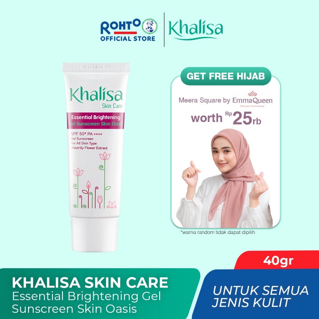 Jual Khalisa Essential Brightening Gel Sunscreen Skin Oasis 40 gr ...