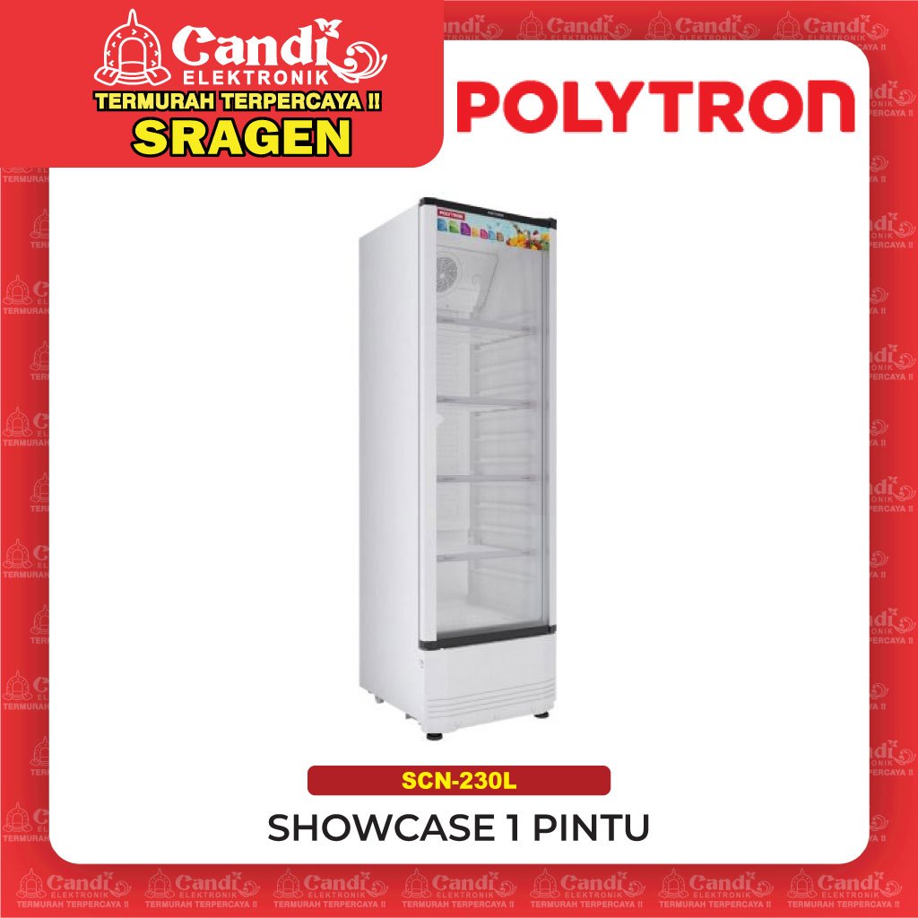 Jual POLYTRON Showcase 1 Pintu 280 Liter Fastcool - SCN-230L | Shopee ...