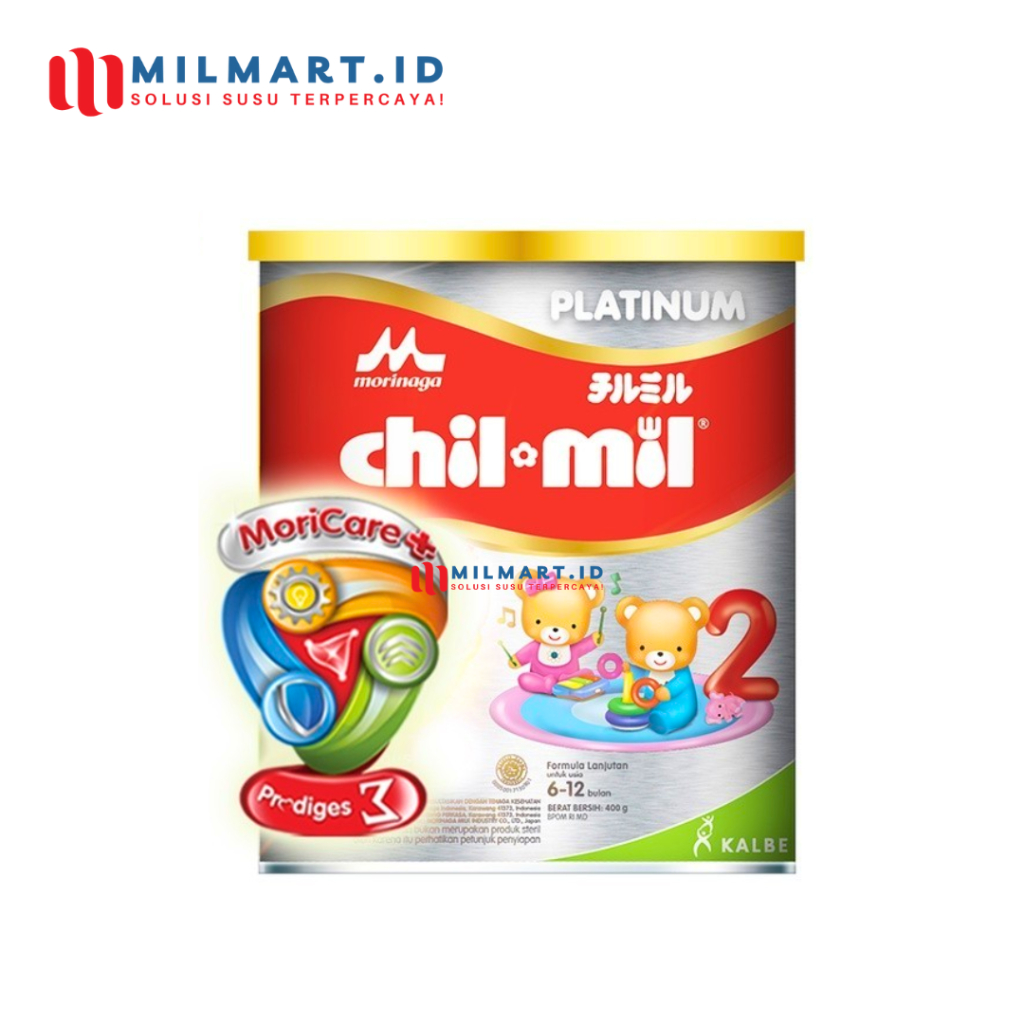 Jual MORINAGA CHILMIL PLATINUM 400 G SUSU FORMULA BAYI SUSU KALENG 6-12 ...