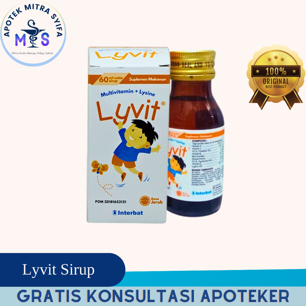Jual Lyvit Sirup Multivitamin Anak 60mL | Shopee Indonesia