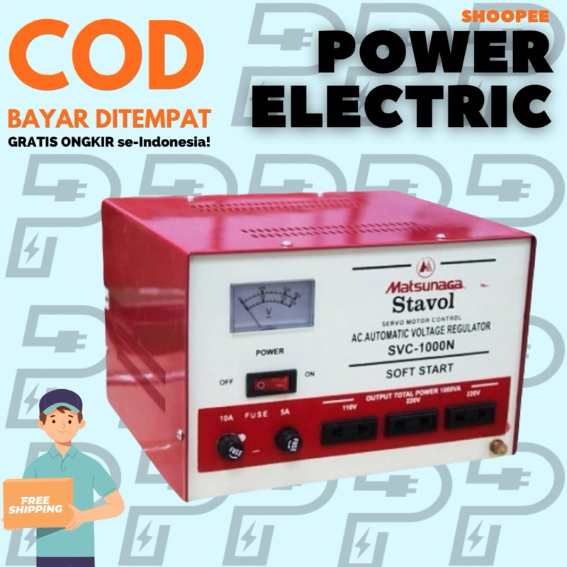 Jual Stabilizer matsunaga 1000watt svc stavol 1000volt matsunaga | Shopee Indonesia
