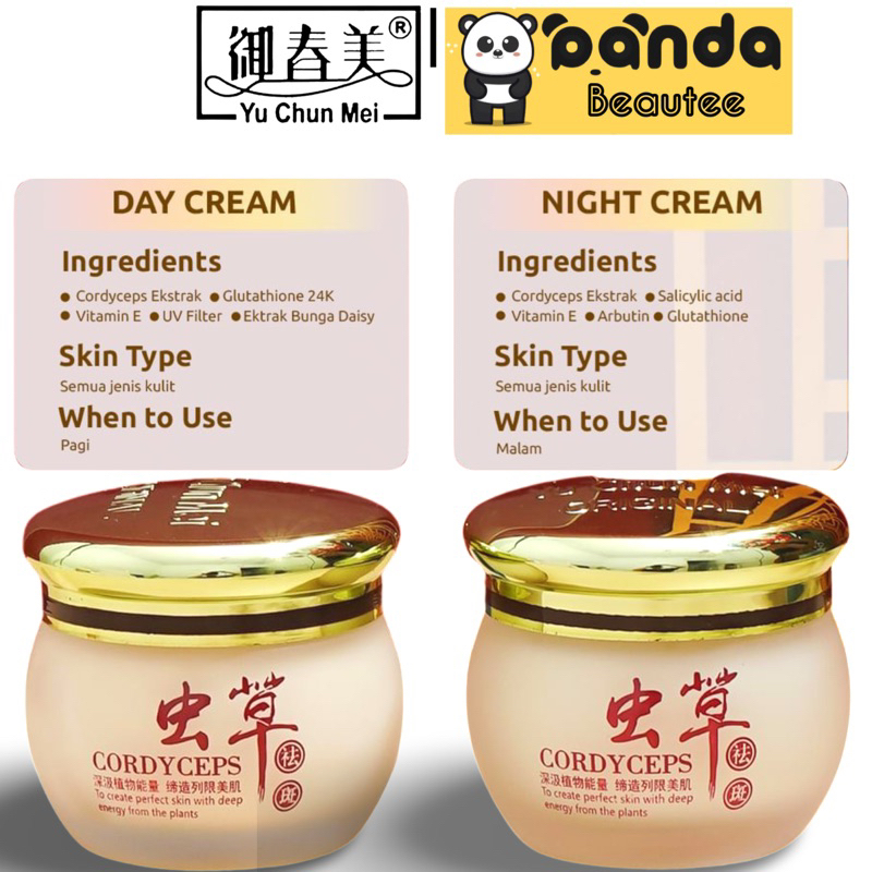 Jual PB YU CHUN MEI Yuchunmei Cordyceps Lightening Day Night Cream ...