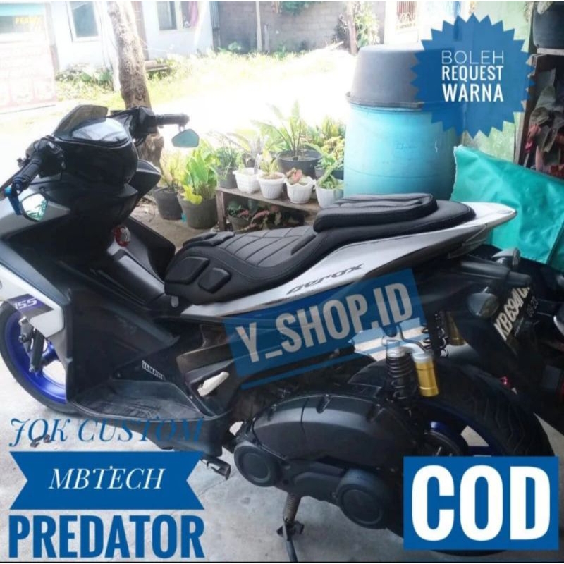 Jual Kulit Jok Variasi Aerox Old 125 Aerox New 155 Model Retro Predator ...