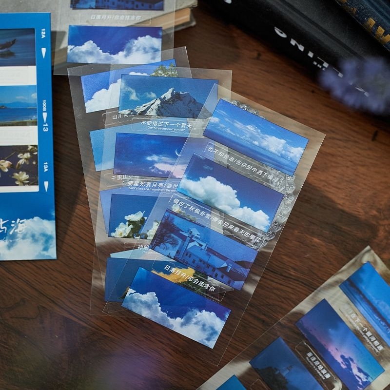 Jual 5 lembar stiker strip aesthetic - sticker pvc aesthetic - stiker ...