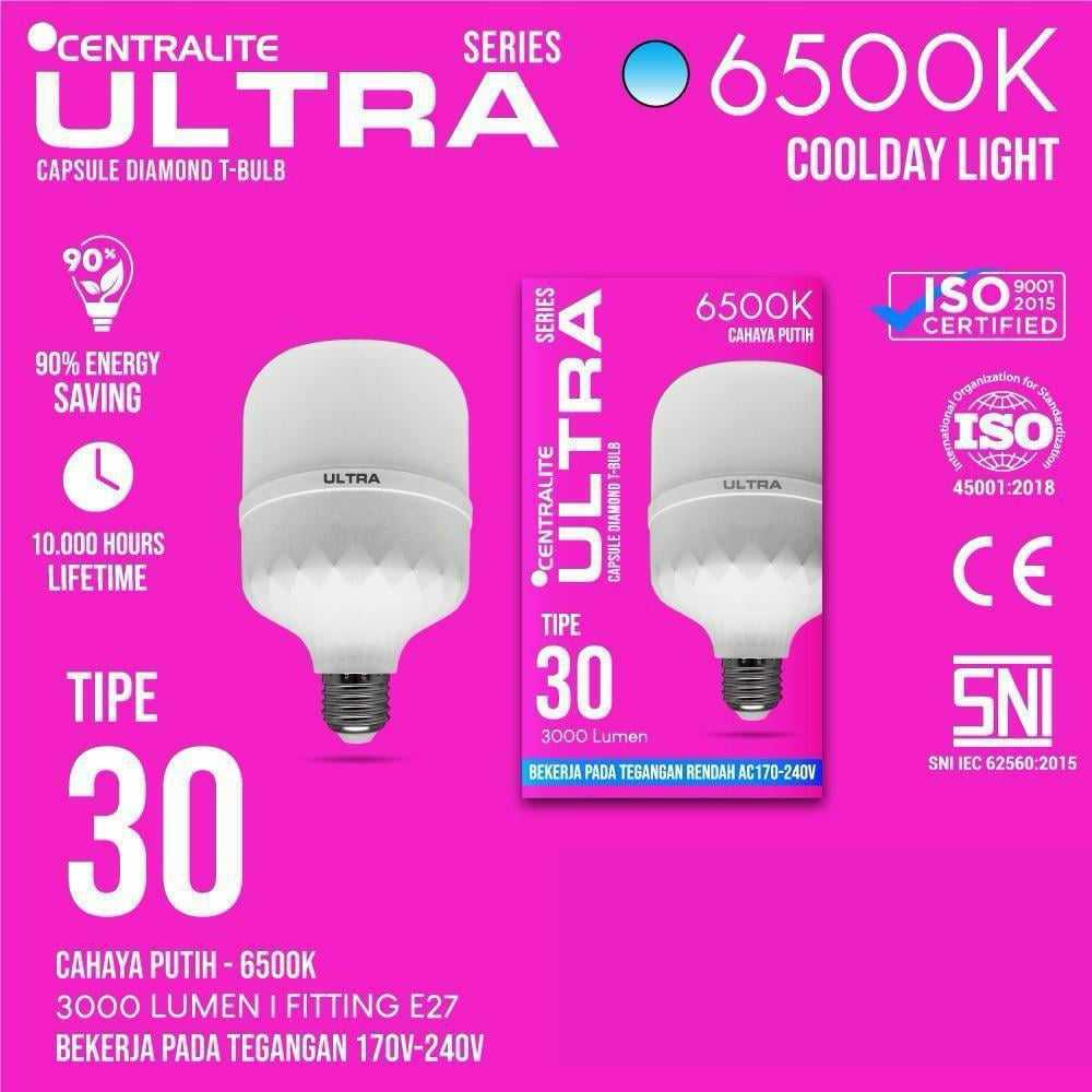Jual Centralite ULTRA LAMPU LED TABUNG 5 10 15 20 30 Watt / BOLA BOHLAM CAPSULE BODY JUMBO ...