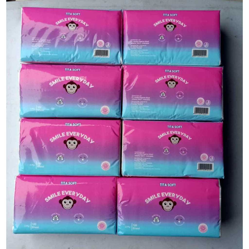 Jual Tisu Tita Soft 180 Sheet / 2 Ply Tissue Facial 100% Virgin Pulp ...