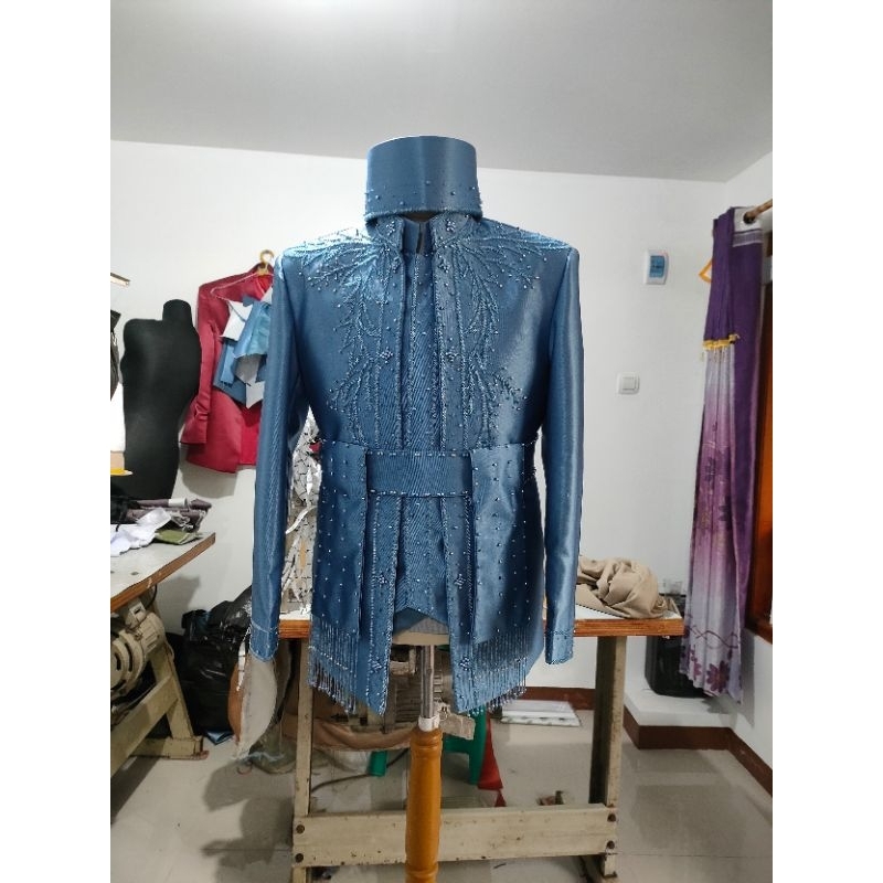 Jual BESKAP PENGANTIN MODERN AB WOOL BESKAP KEKINIAN ADAT JAWA FREE ...