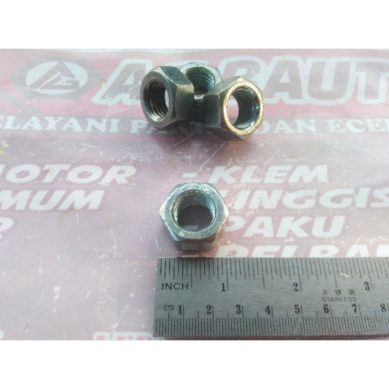 Jual Mur M16 x 2.00 / Mur Besi Galvanis Putih Nut Only Hexagon 16mm ...