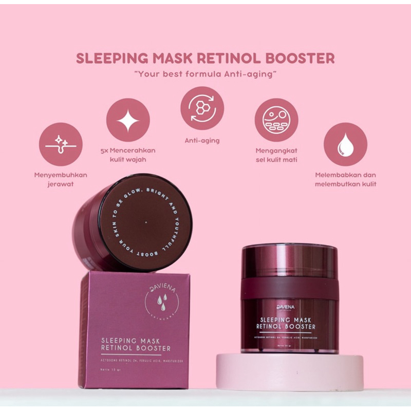 Jual SLEEPING MASK RETINOL BOOSTER DAVIENA | DAVIENA SKINCARE | DAVIENA ...