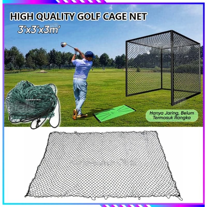 Jual Jaring golf net driving/golf net cage 3x3x3m kualitas premium ...