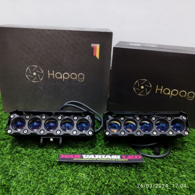 Jual lampu SQL 5 mata hapag mini PROJIE 5 lens 140 W blue lens sinar ...