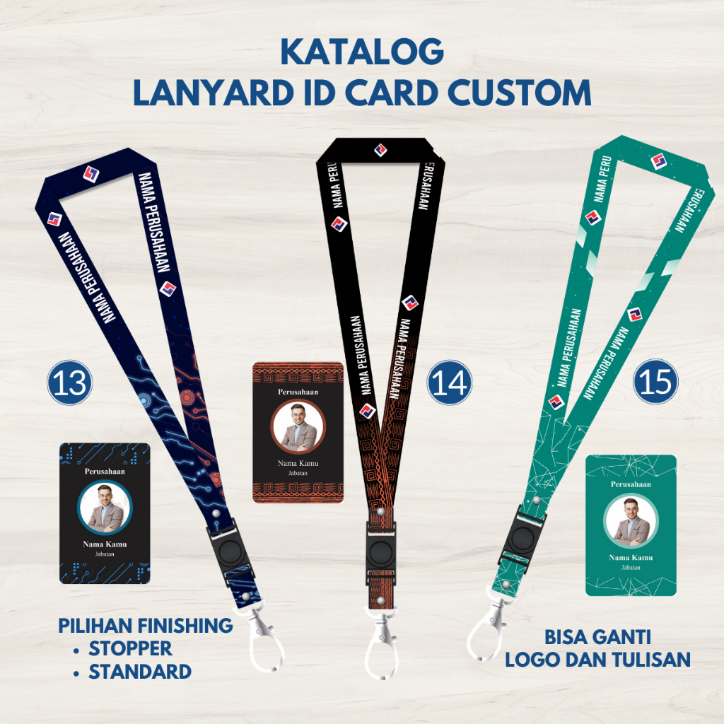 Jual (PAKET LENGKAP) TALI LANYARD STOPPER + ID CARD 1 SISI + FRAME ...