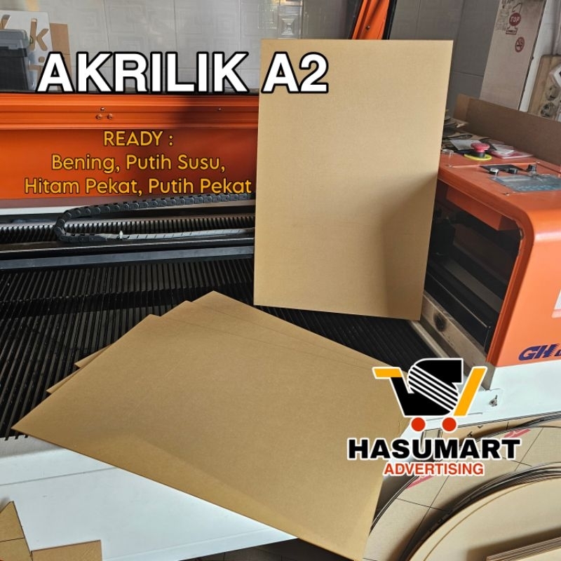 Jual Akrilik A2 60×40cm Tebal 3MM (Kaca Acrylic) / Akrilik 60×40cm ...