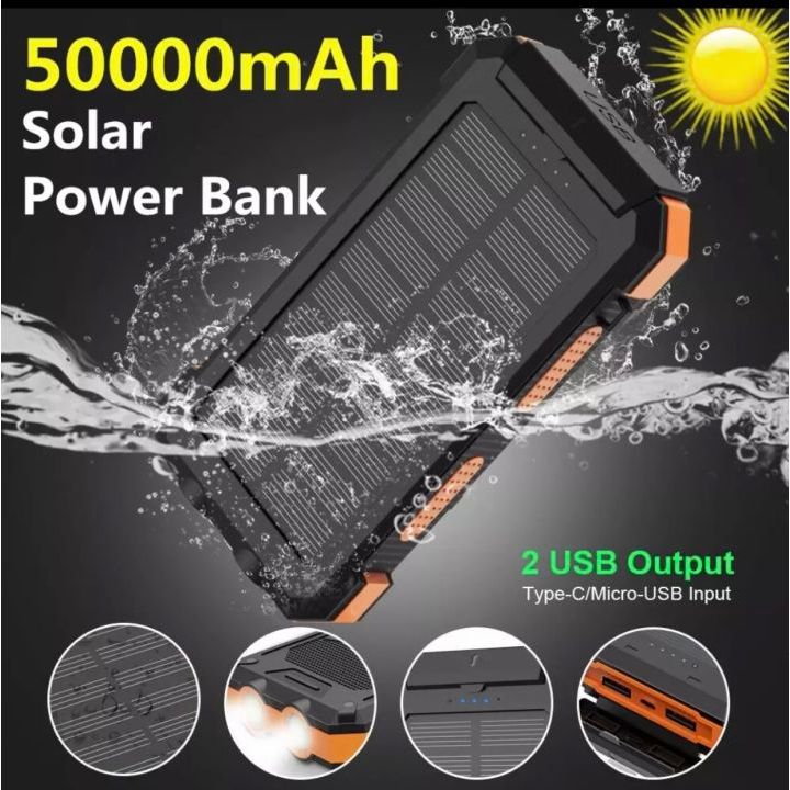 Jual Power bank 500000mah Multi functional solar power bank Outdoor ...