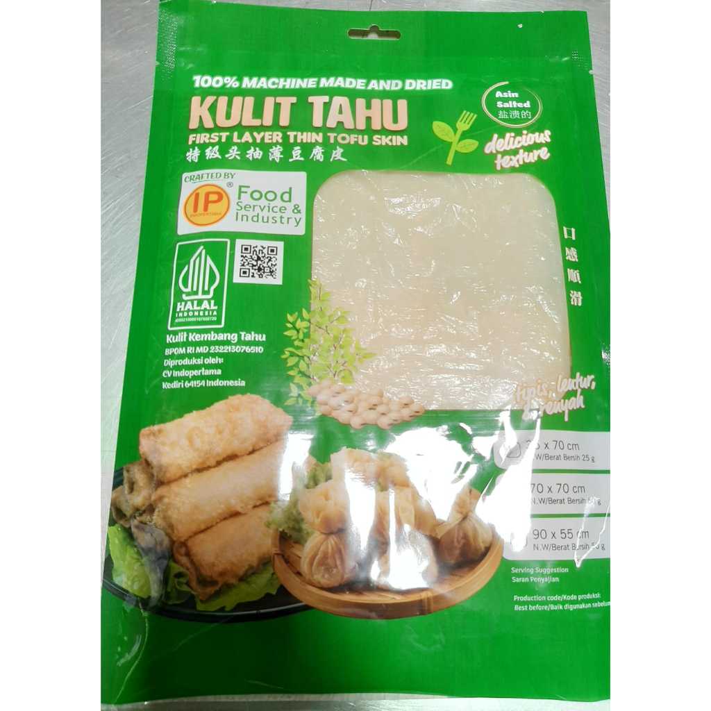 Jual Kulit Tahu Tipis IP Indopertama 35 x 70 cm READY STOCK HALAL ...