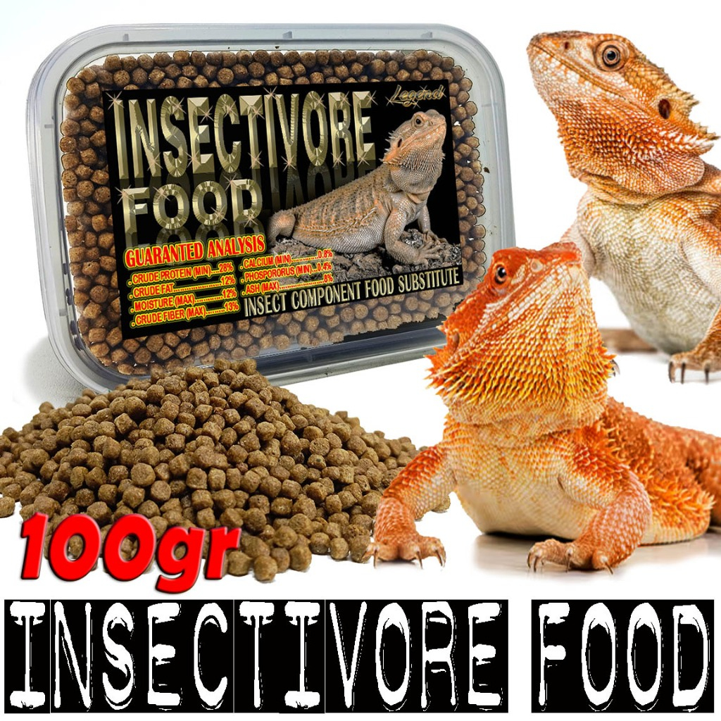 Jual 100GR PAKAN INSECTIVORE FOOD MAKANAN DIET BD BEARDED DRAGON ...