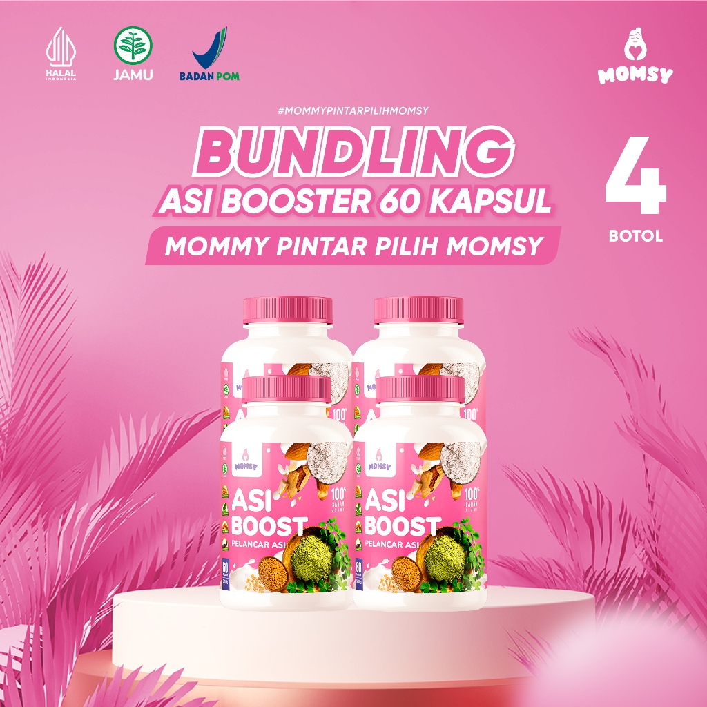 Jual MOMSY Asi Booster Pelancar Asi - 4 Momsy @60caps | Shopee Indonesia