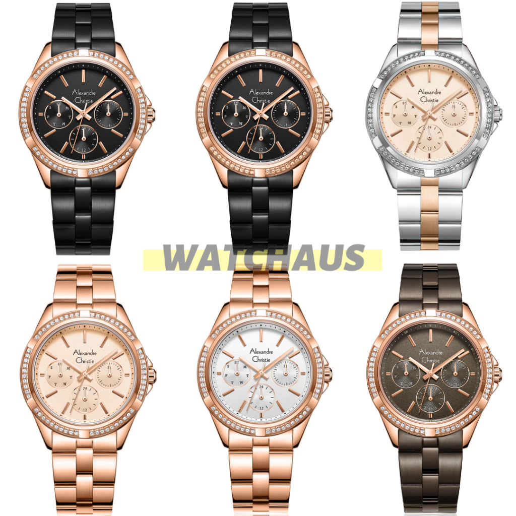 Jual JAM TANGAN WANITA ALEXANDRE CHRISTIE AC2947 AC 2947 BFB ANALOG STAINLESS STRAP | Shopee ...