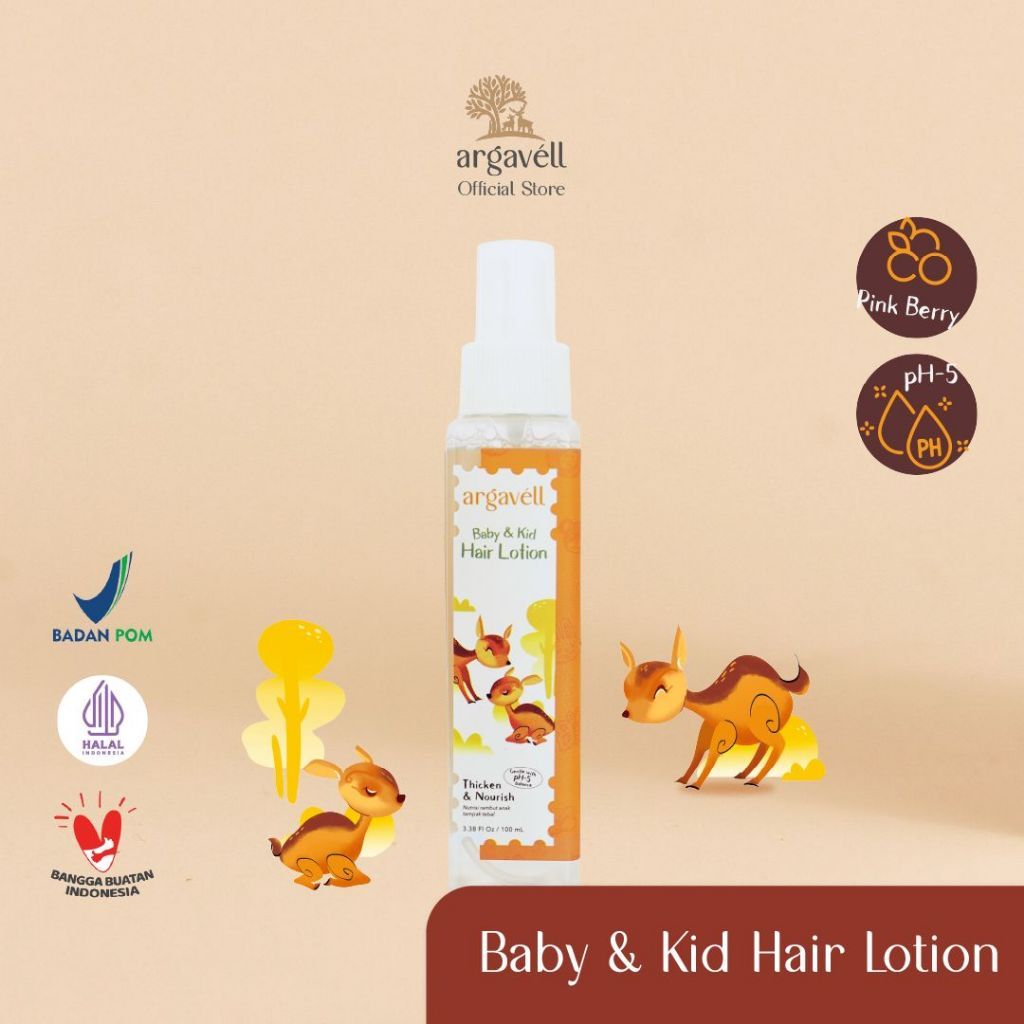 Jual Argavell Kids & Baby Hair Lotion Penumbuh Rambut Bayi Hair Care ...