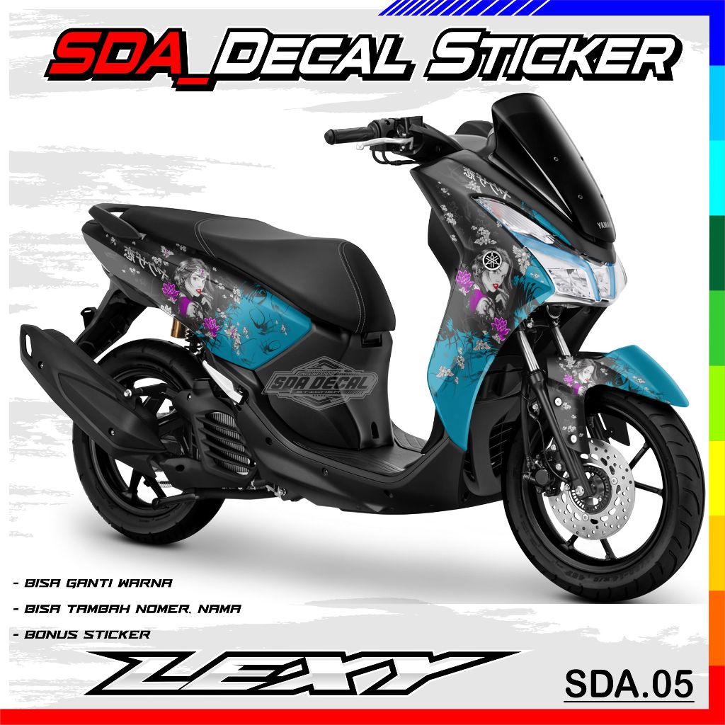 Jual Decal Stiker Full Body Yamaha Lexi - Decal Sticker Variasi Motor ...