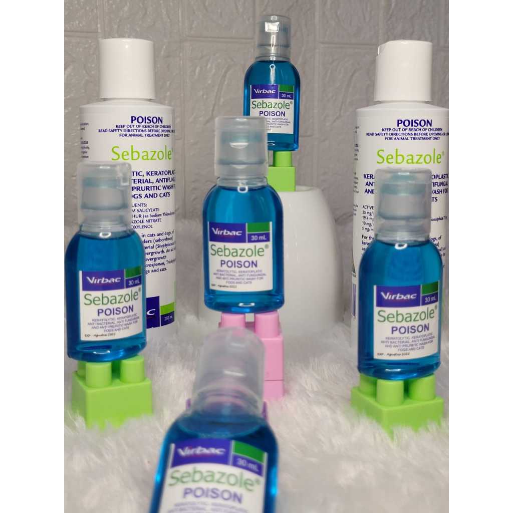 Jual Shampoo Sebazole Anti Jamur Kucing & Anjing RECOMENDED ukuran 30ml ...