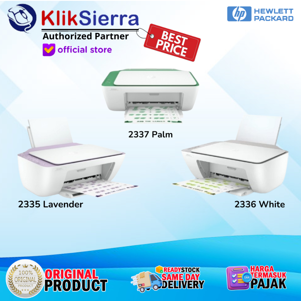Jual HP DeskJet Ink Advantage All-in-One 2337 Green Palm | Shopee Indonesia
