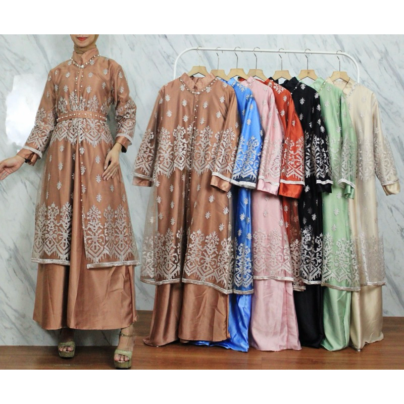 Jual Alda dress outer free belt | Shopee Indonesia