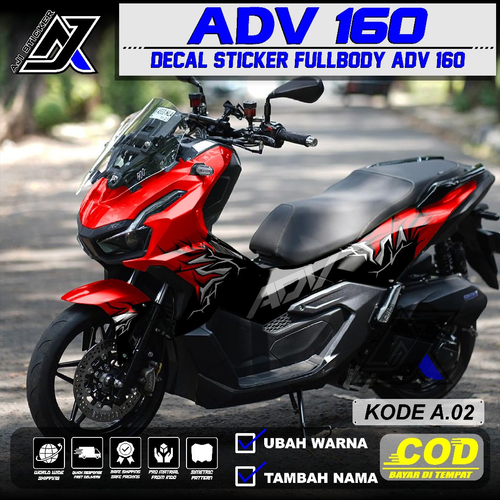 Jual TERKAIT Decal ADV 160 Fullbody - Decal sticker ADV 160 Fullbody ...