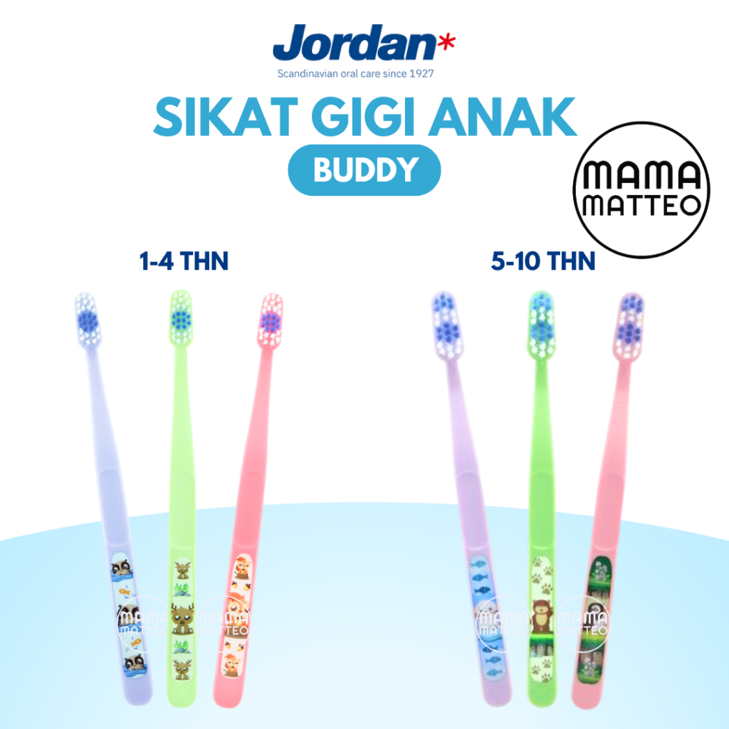 Jual JORDAN Oral Care Kids Buddy 1 - 4 Tahun Super Soft / 5 - 10 Tahun ...