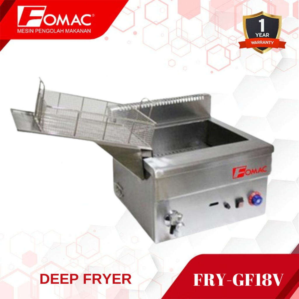 Jual Mesin Penggorengan Gas Deep Fryer FRY-GF18V FOMAC | Shopee Indonesia