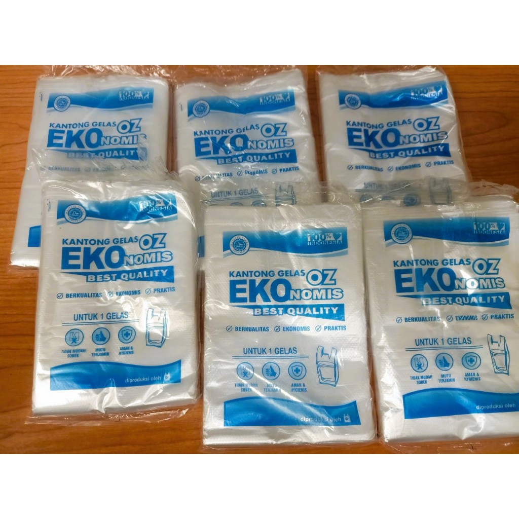 Jual HD Kantong 1 Cup & 2 Cup Bening / Kantong Plastik Juice Gelas Pop ...