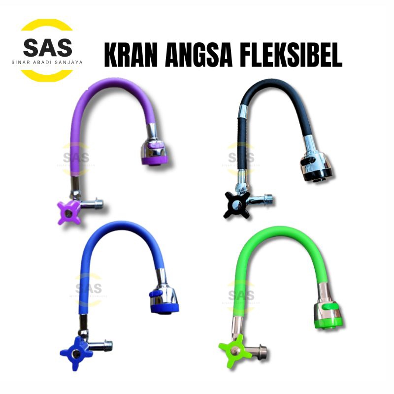 Jual [SAS] Kran Angsa Fleksibel Karet Warna / Kran Cuci Piring ...