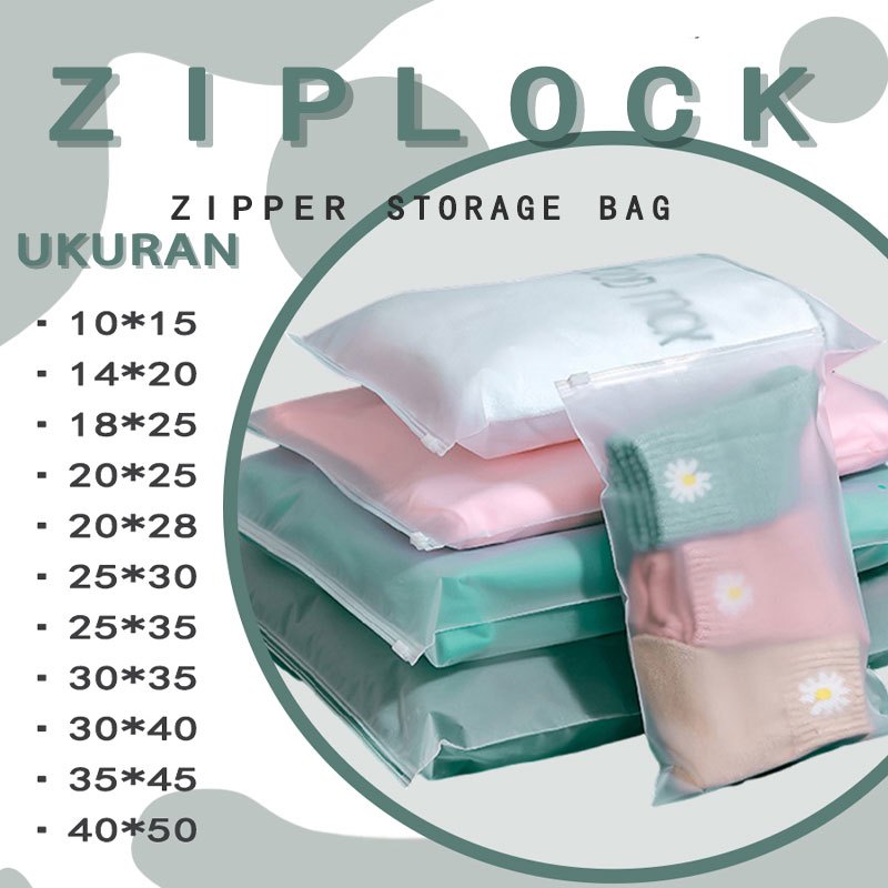 Jual Pouch Travel / Ziplock / Zipper Bag / Zipper Lock / Travel Bag ...