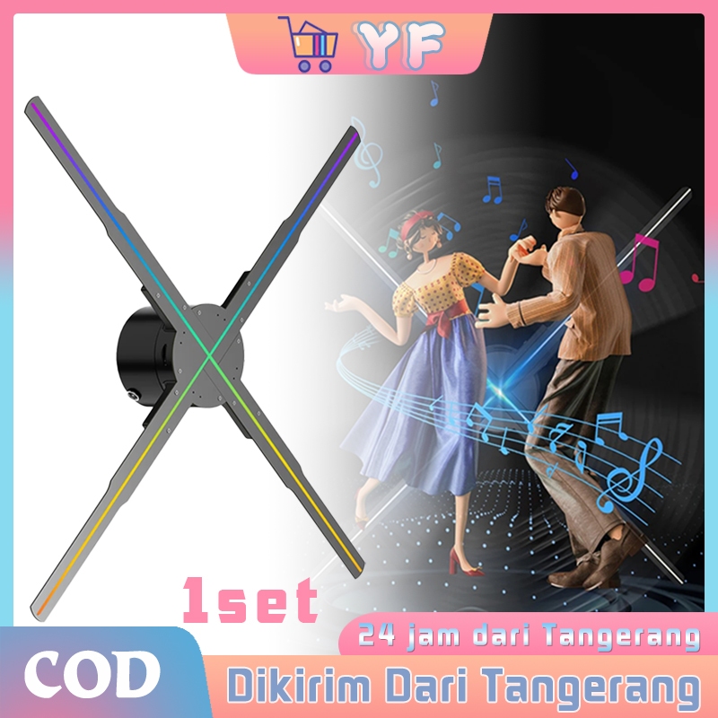Jual Hologram 3D Fan Display Multifungsi LED Holographic Fan Proyeksi ...