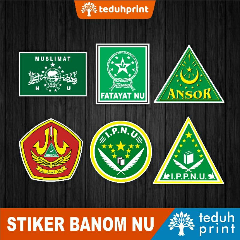 Jual Sticker Stiker NU Muslimat Fatayat GP Ansor BANSER IPNU IPPNU ...