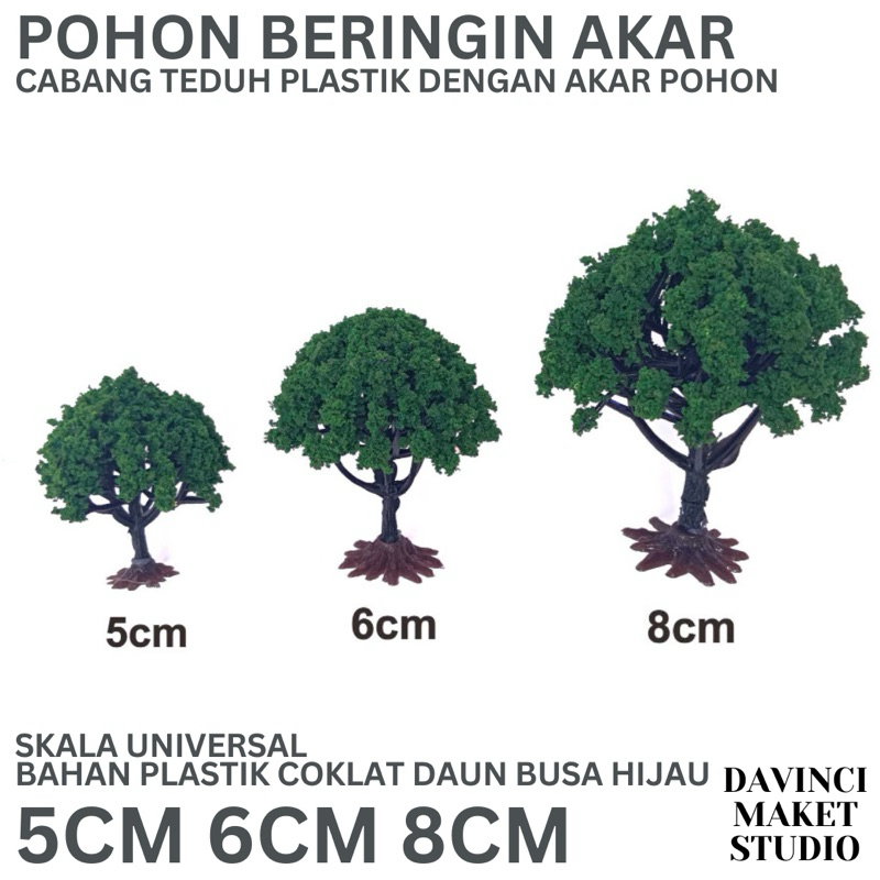 Jual Miniatur Pohon Cabang Beringin Plastik Dengan Akar Satuan Maket ...