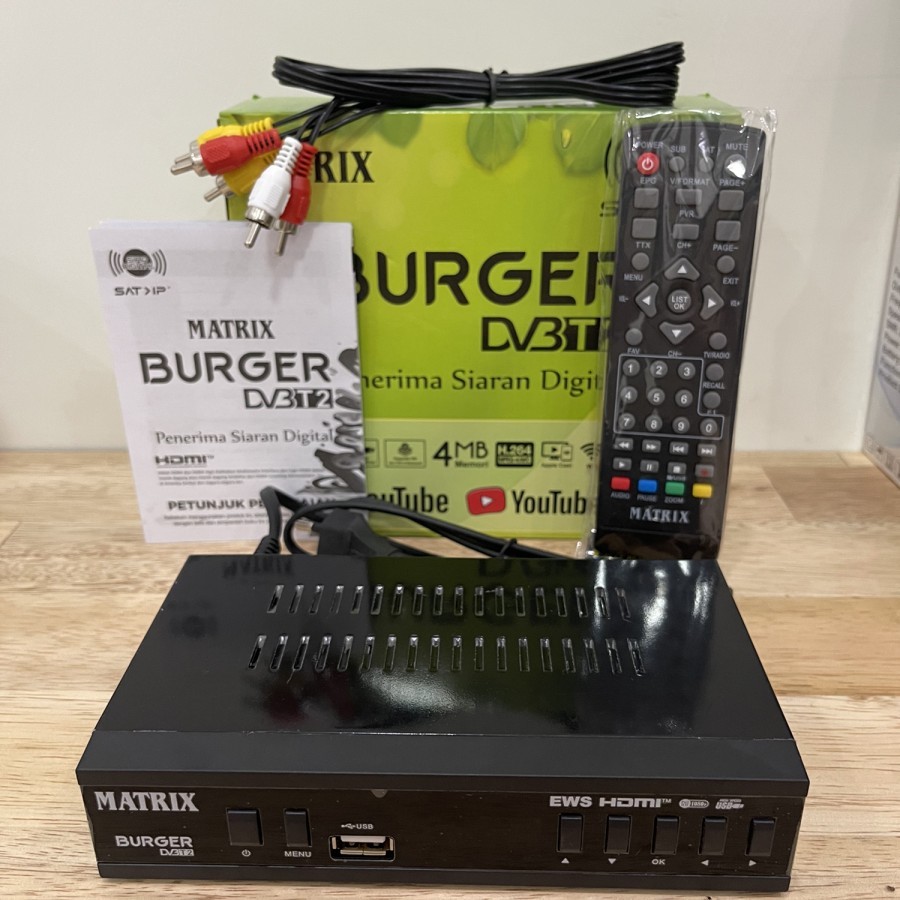 Jual STB TV Digital Set Top Box TV Digital Matrix Burger STB Matrix ...